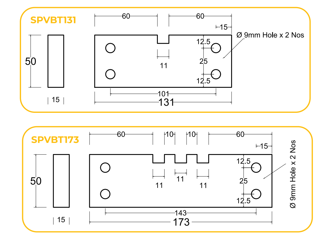 Single Pole Vertical (10mm BusBar) - JJ Engineering